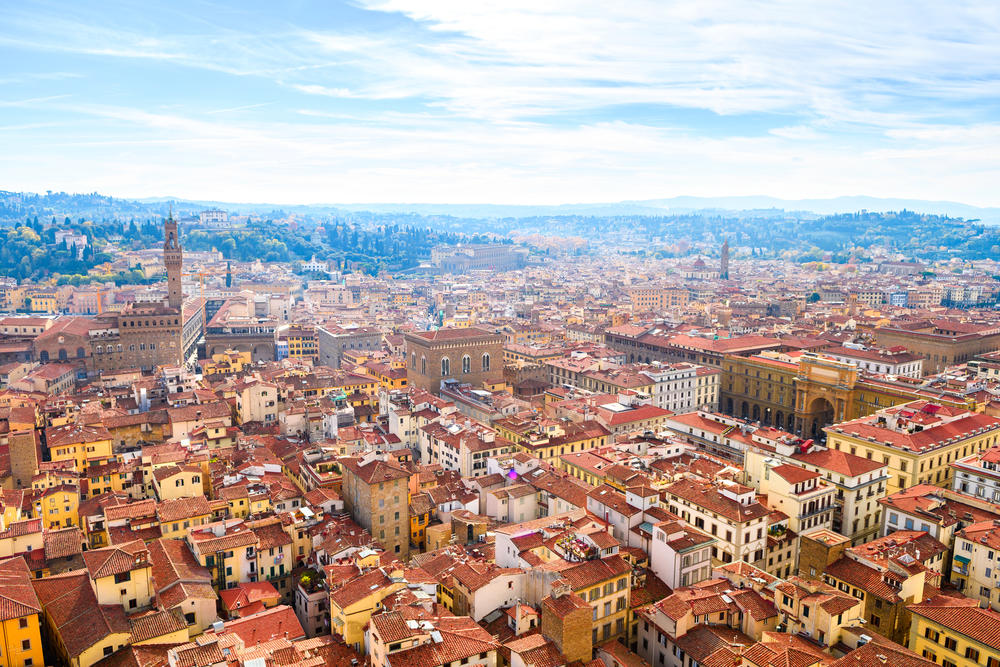 Main Piazza In Florence