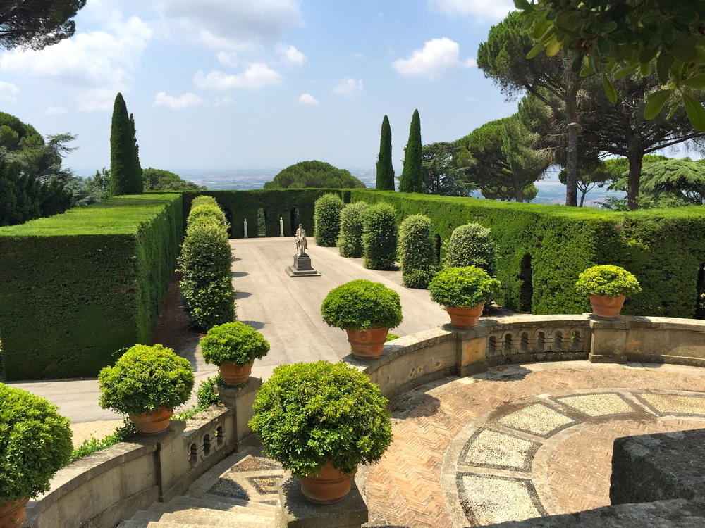 The Palace of Castel Gandolfo & Pontifical Gardens from Rome
